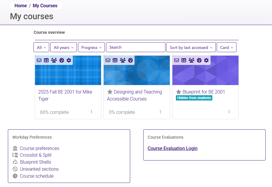 Moodle: Home Page, Sidebar, and My Courses - GROK Knowledge Base